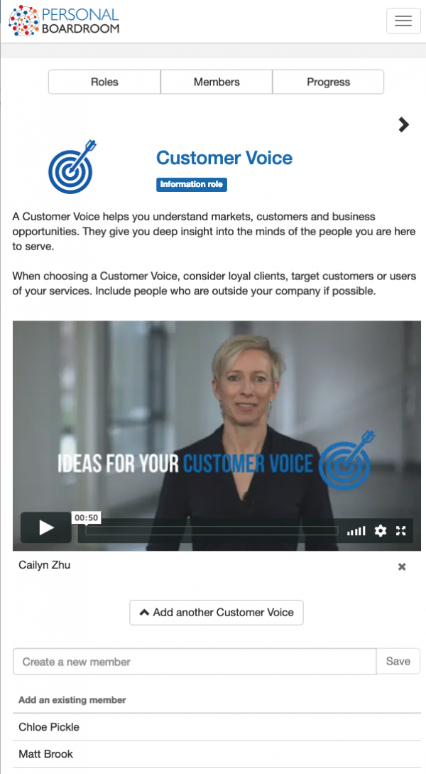 A video explaining each role in more detail – Personal Boardroom