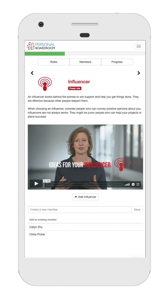 For individuals – Personal Boardroom